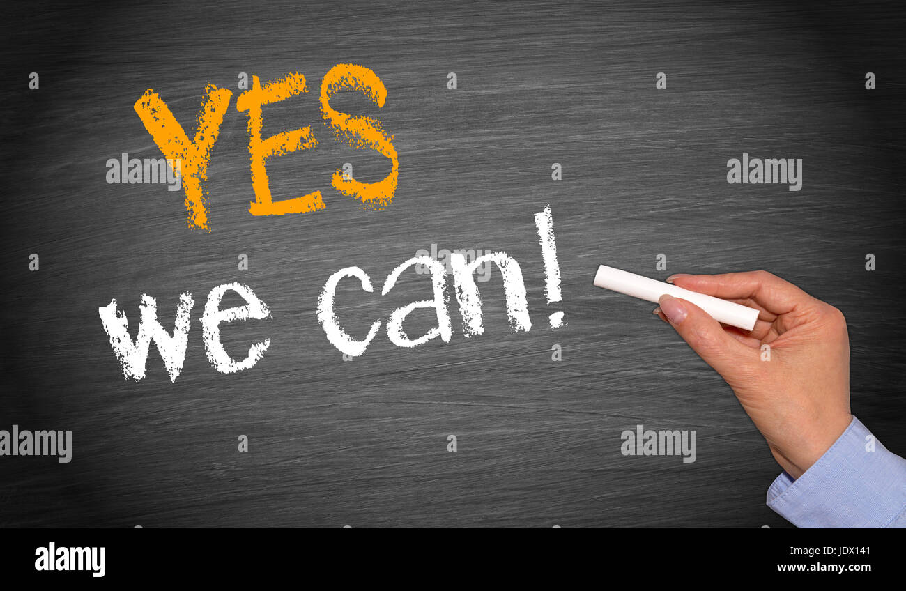 YES we can ! Stock Photo - Alamy