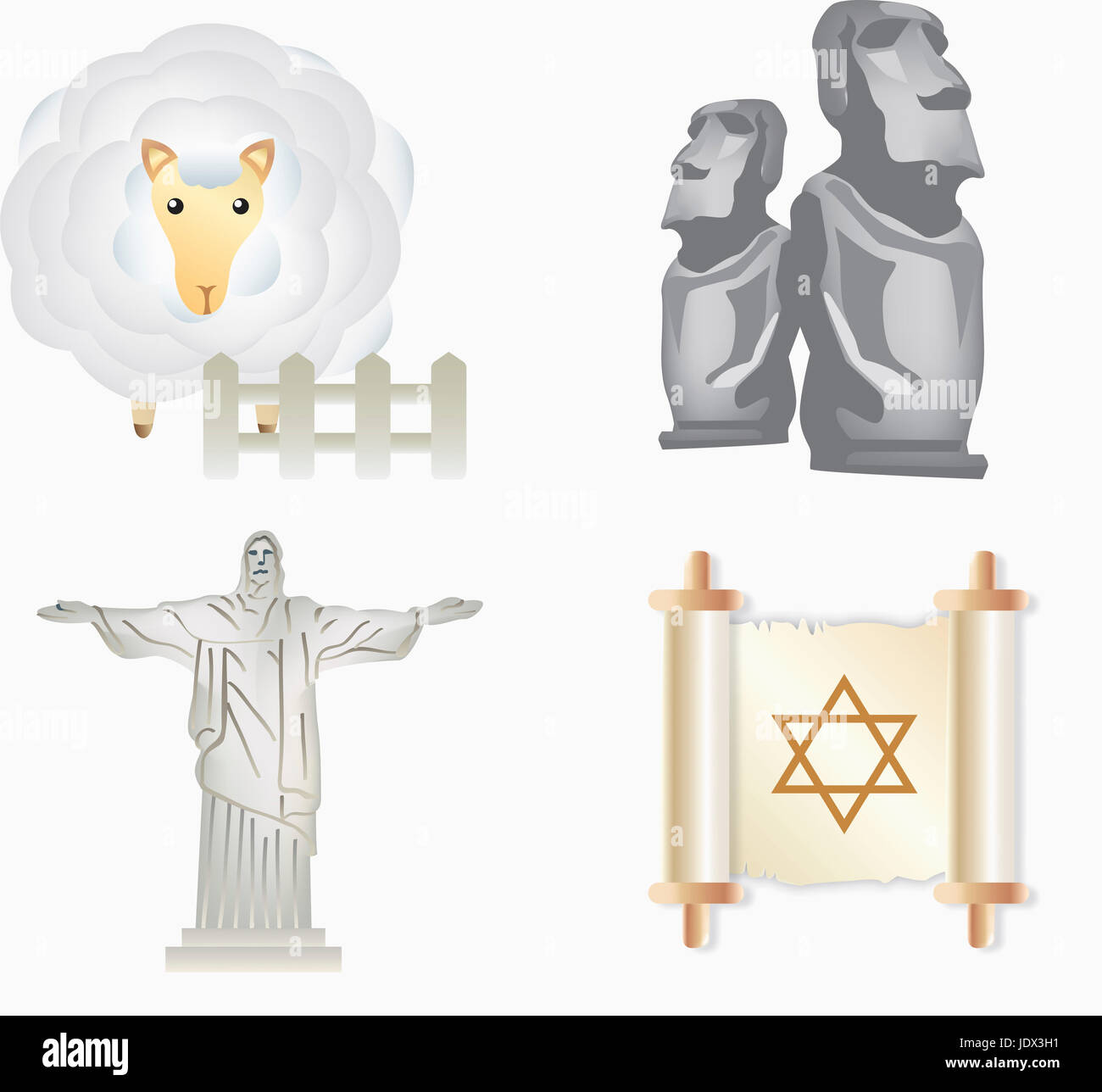 Moai statue carving Cut Out Stock Images & Pictures - Alamy