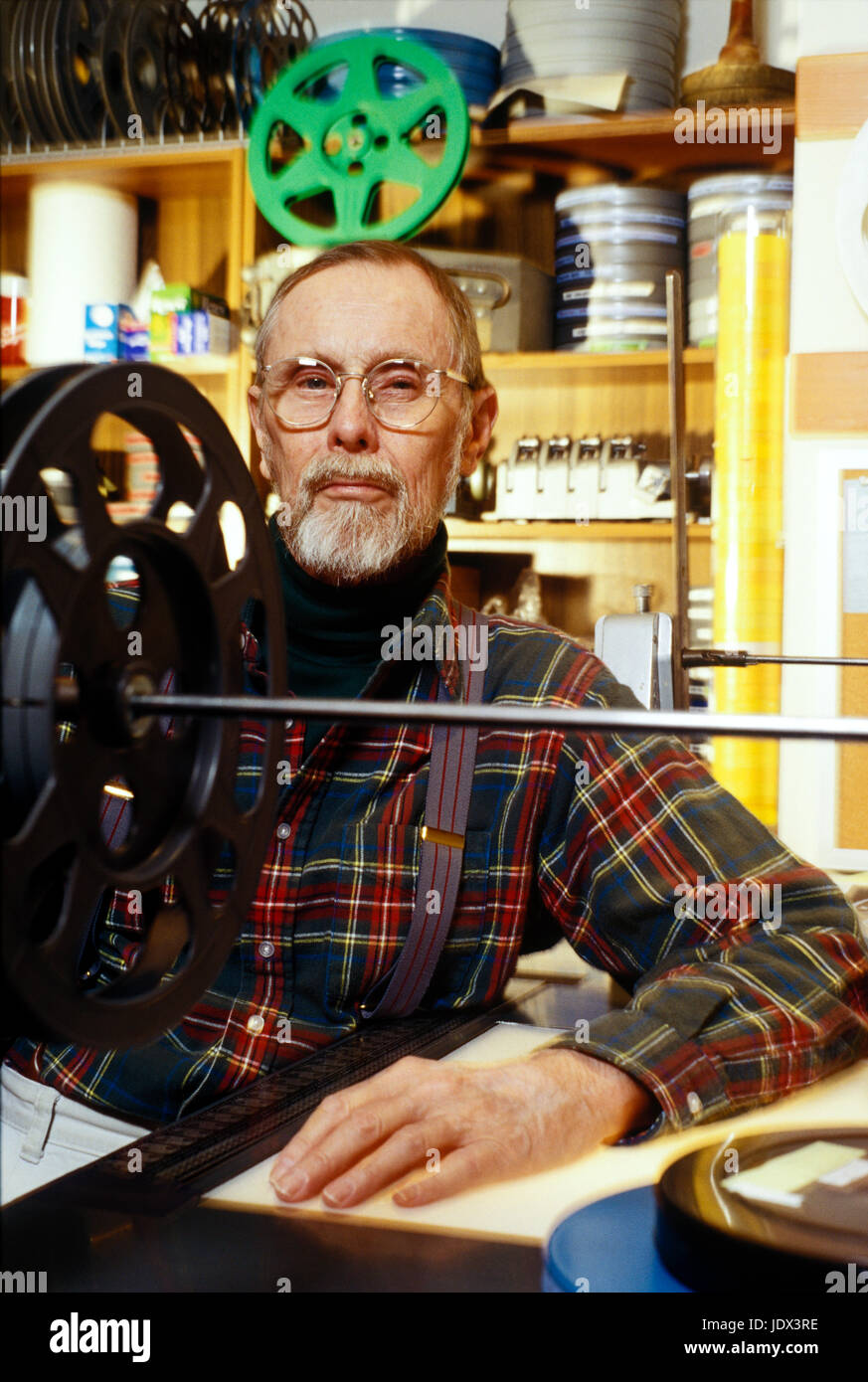 Artist Bruce Conner, photographed in his home studio in San Francisco ...