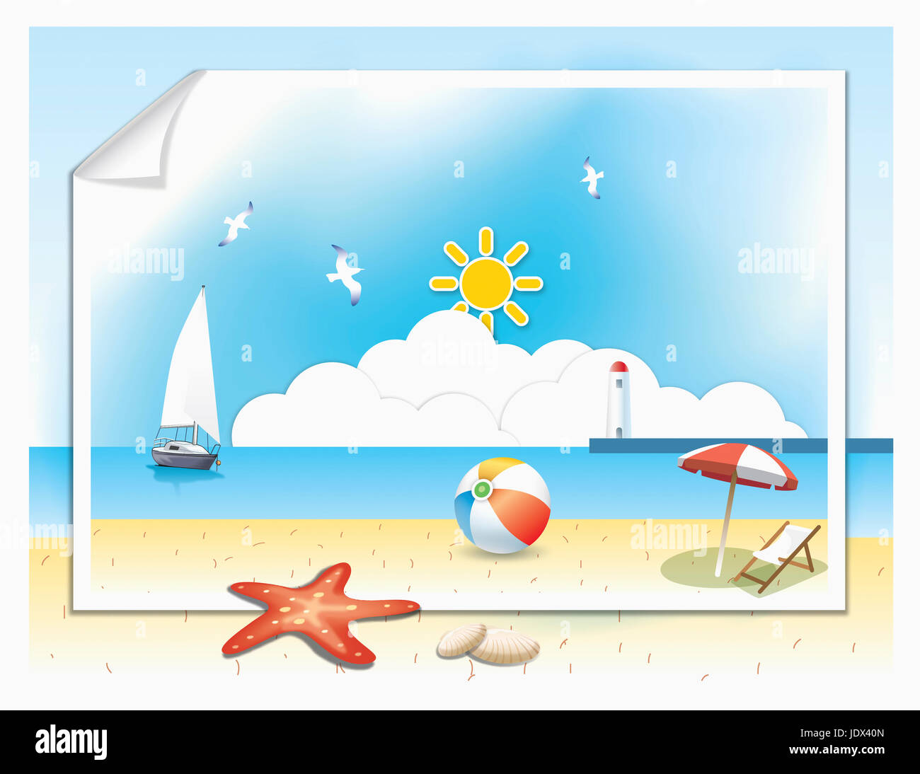 Coastal beach beach Cut Out Stock Images & Pictures - Alamy
