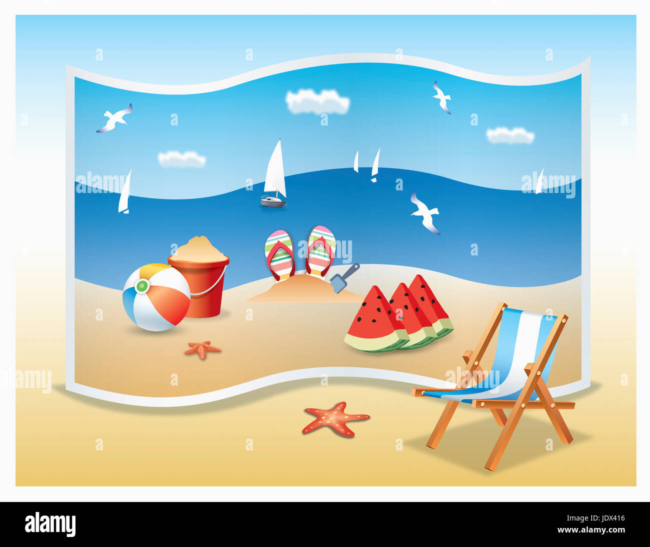 Coastal beach beach Cut Out Stock Images & Pictures - Alamy