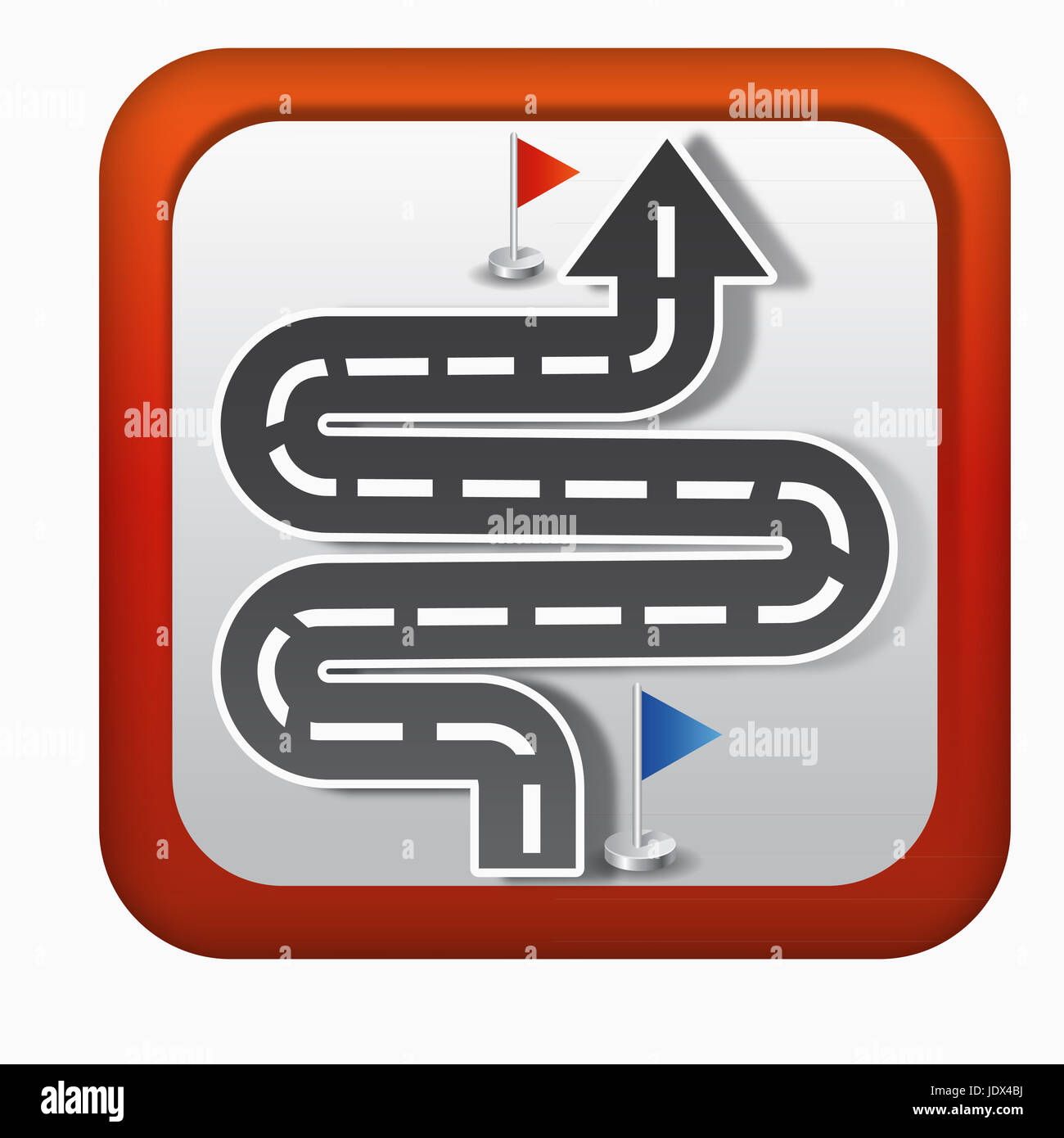 Road thoroughfare Cut Out Stock Images & Pictures - Alamy
