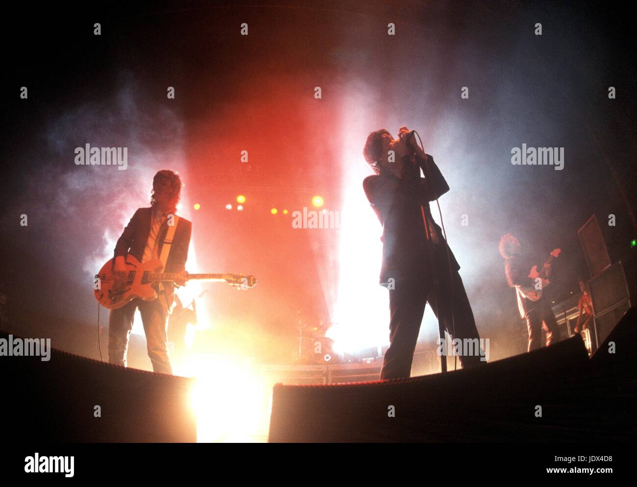 The Strokes performing in the San Francisco. April 8, 2004 © Anthony ...