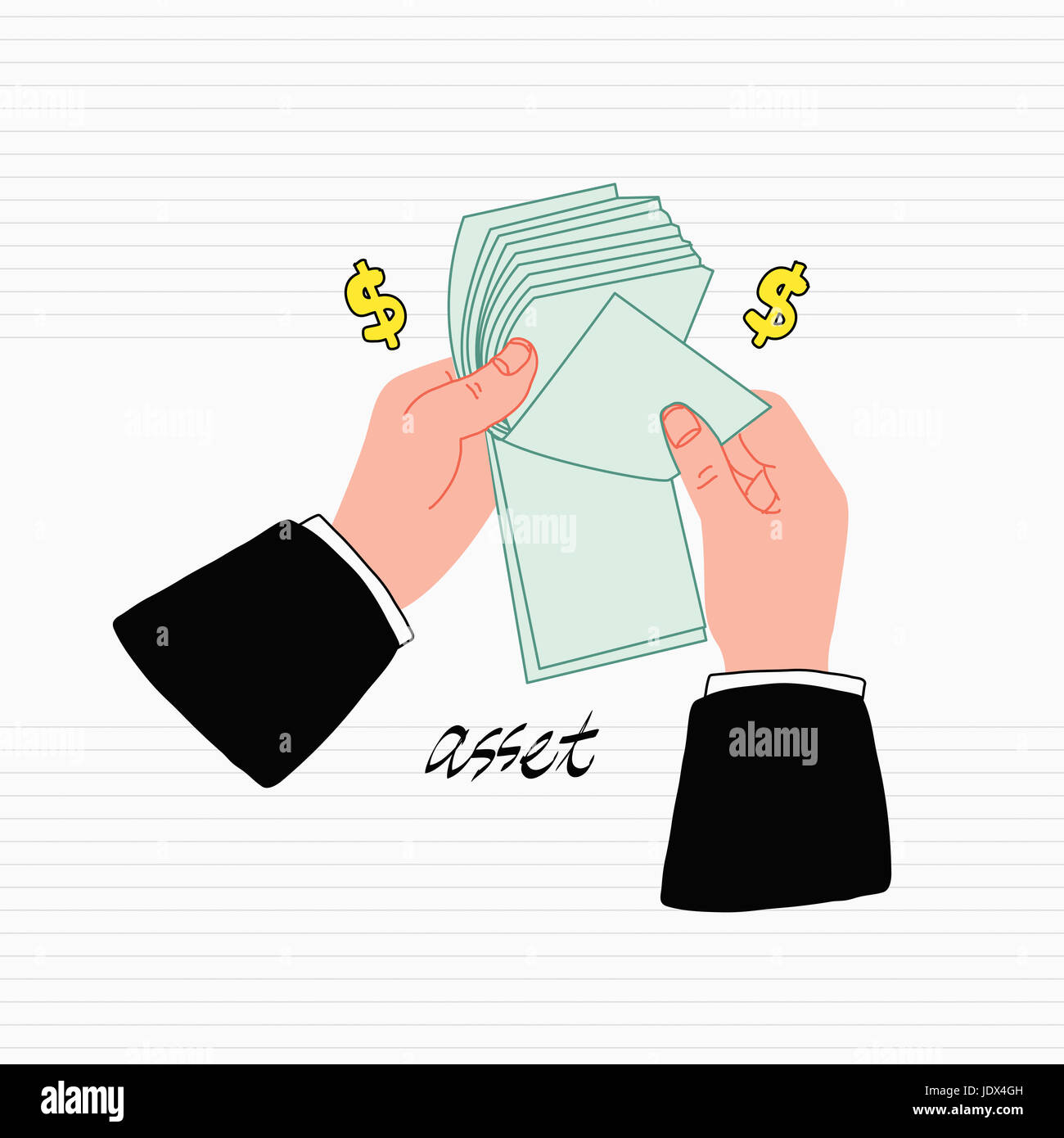 Counting people illustration Cut Out Stock Images & Pictures - Alamy