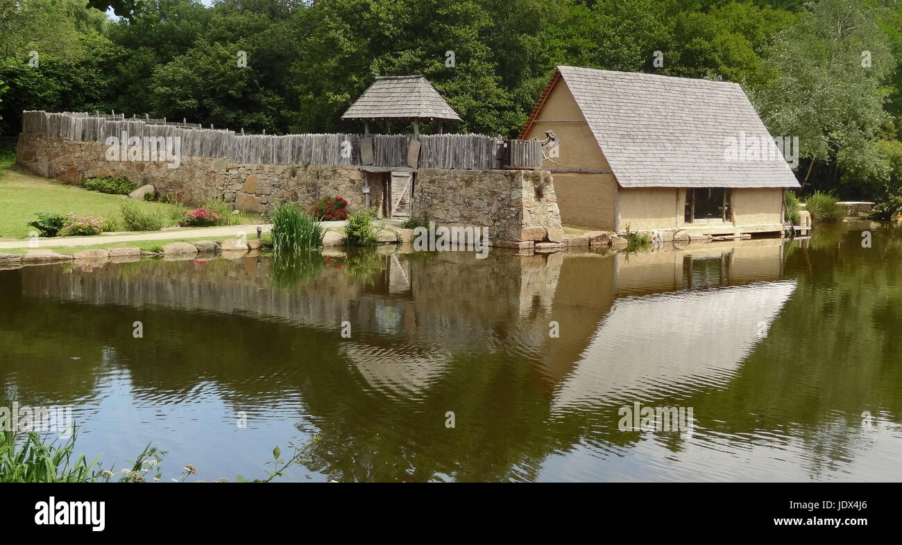 historic village of the Gauls seen in Brittany, France Stock Photo - Alamy