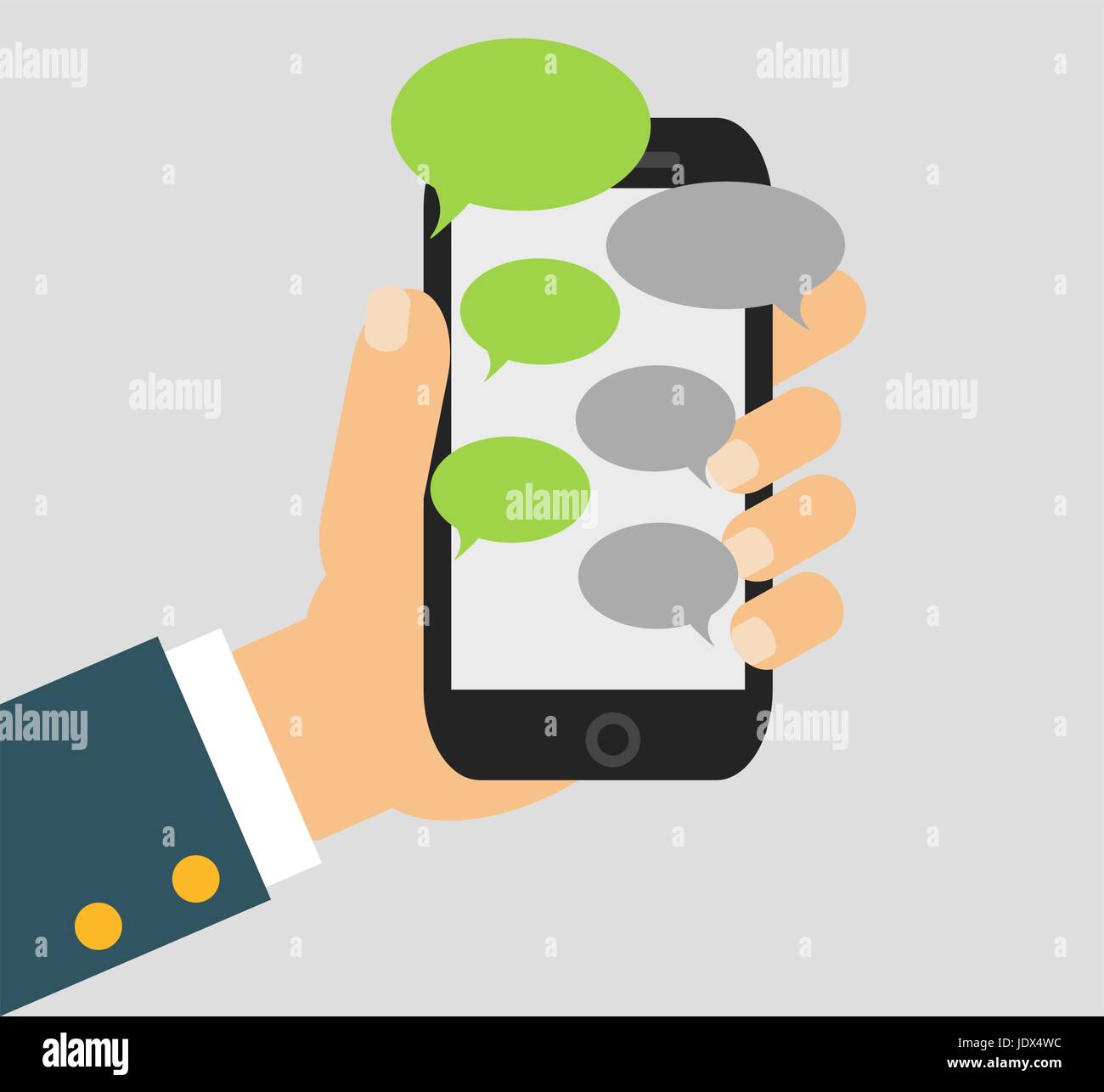 Hand touch bubbles Stock Vector Images - Alamy