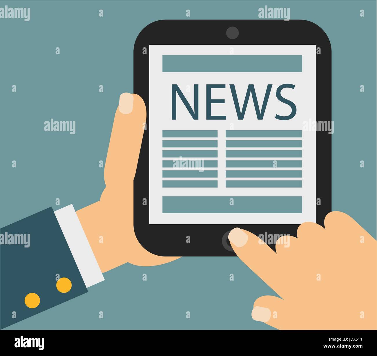 News reader Stock Vector Images - Alamy