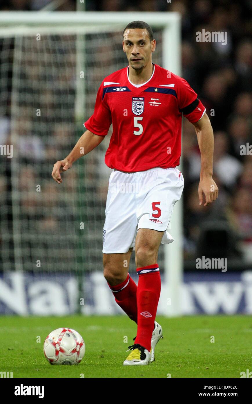 RIO FERDINAND ENGLAND & MANCHESTER UNITED FC WEMBLEY STADIUM LONDON ...