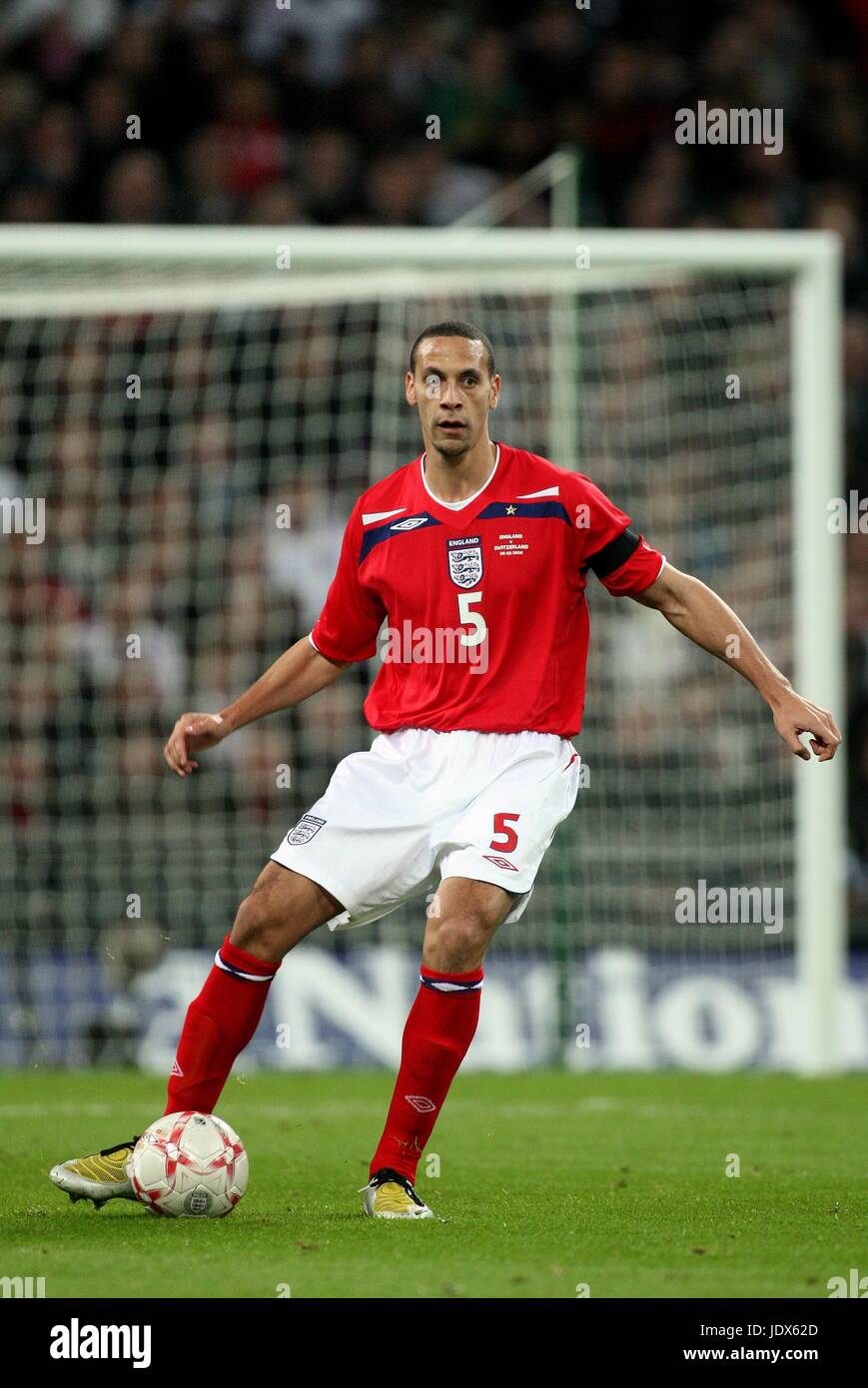 RIO FERDINAND ENGLAND & MANCHESTER UNITED FC WEMBLEY STADIUM LONDON ...