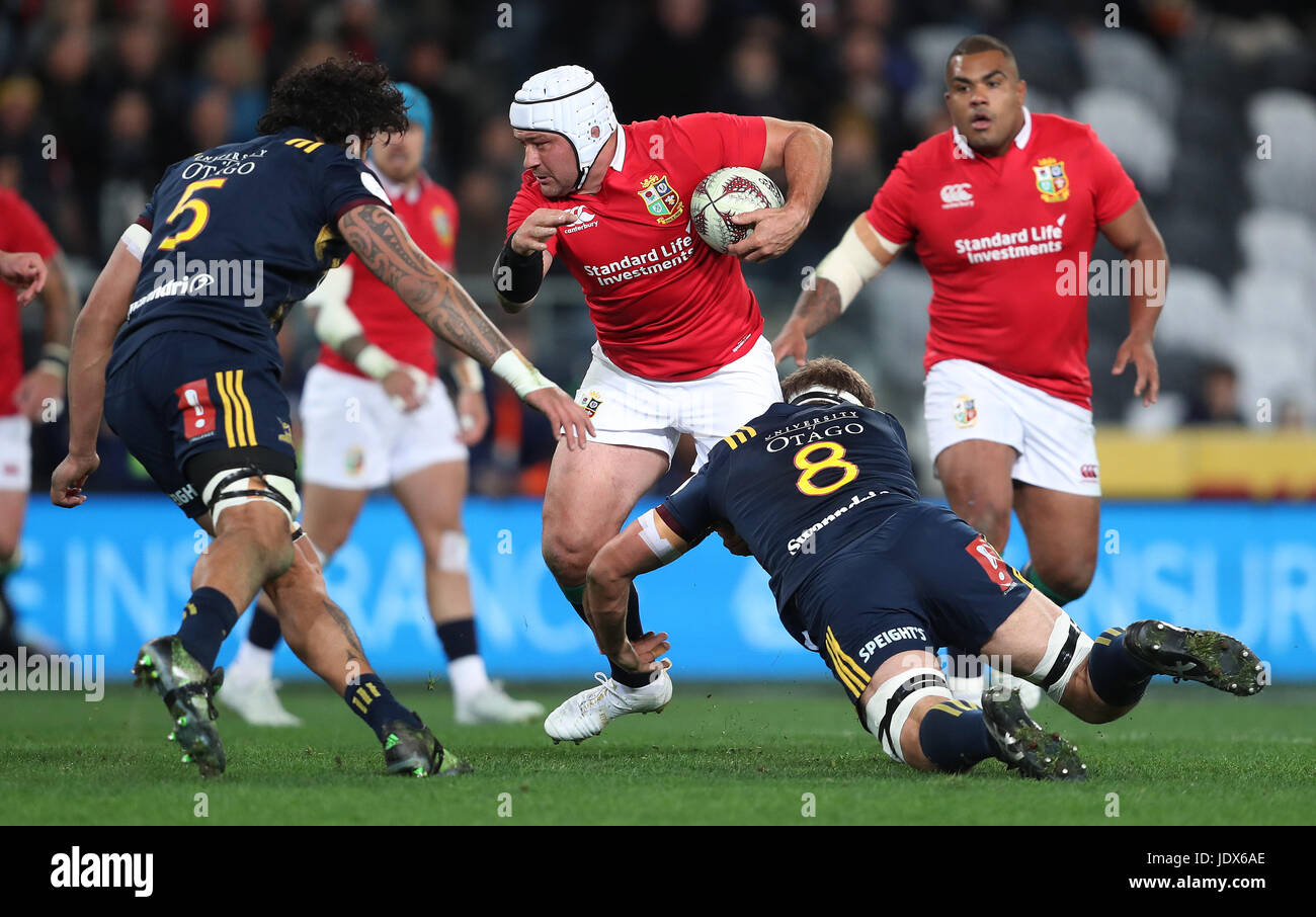 British and Irish Lions Rory Best during the tour match at Forsyth Barr ...