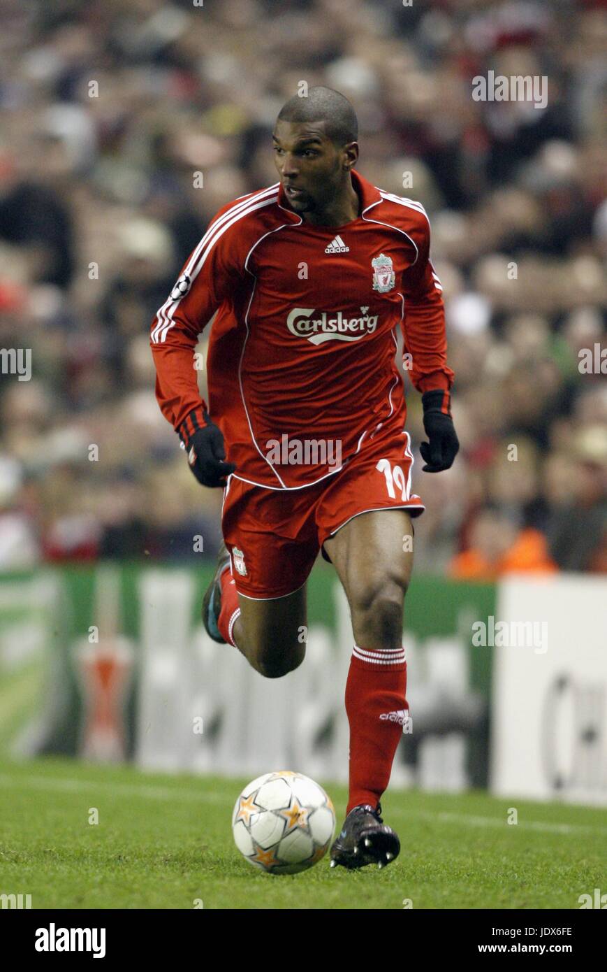 RYAN BABEL LIVERPOOL FC ANFIELD LIVERPOOL ENGLAND 19 February 2008 ...