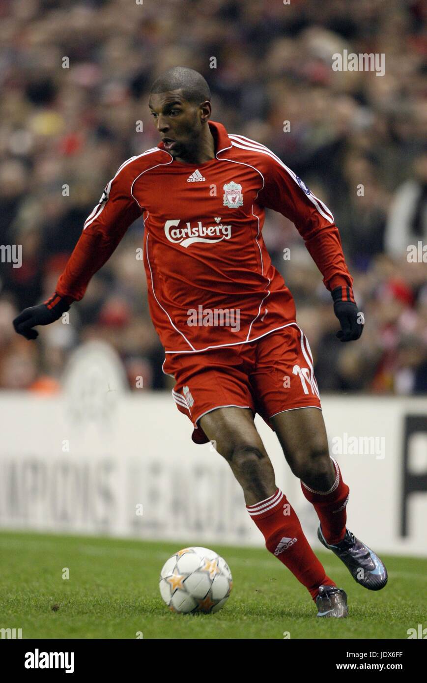 RYAN BABEL LIVERPOOL FC ANFIELD LIVERPOOL ENGLAND 19 February 2008 ...