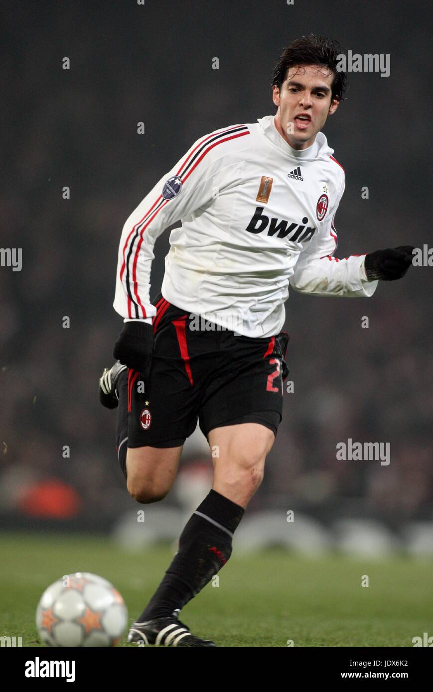 KAKA AC MILAN EMIRATES STADIUM LONDON ENGLAND 20 February 2008 Stock ...