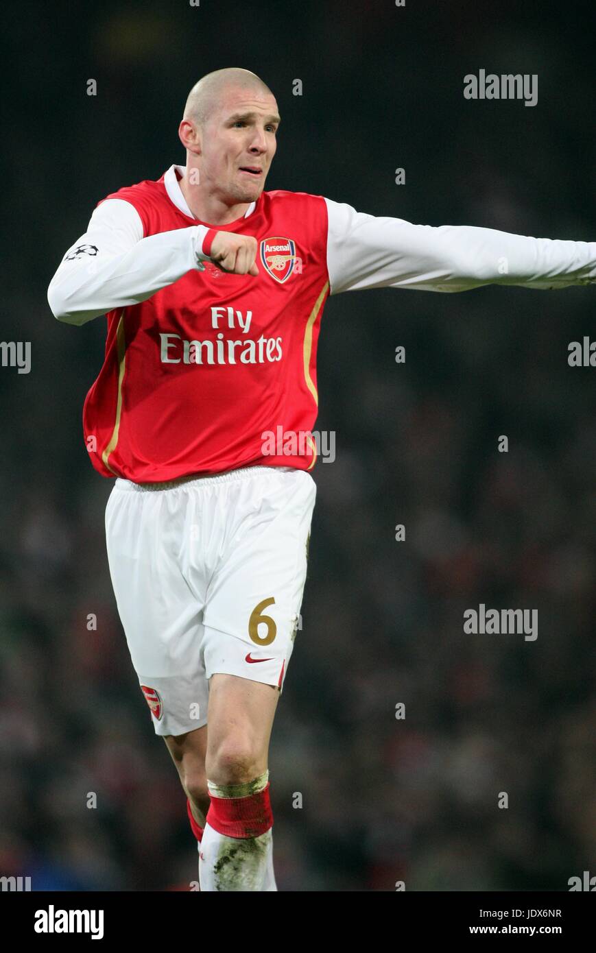 PHILIPPE SENDEROS ARSENAL FC EMIRATES STADIUM LONDON ENGLAND 20 ...