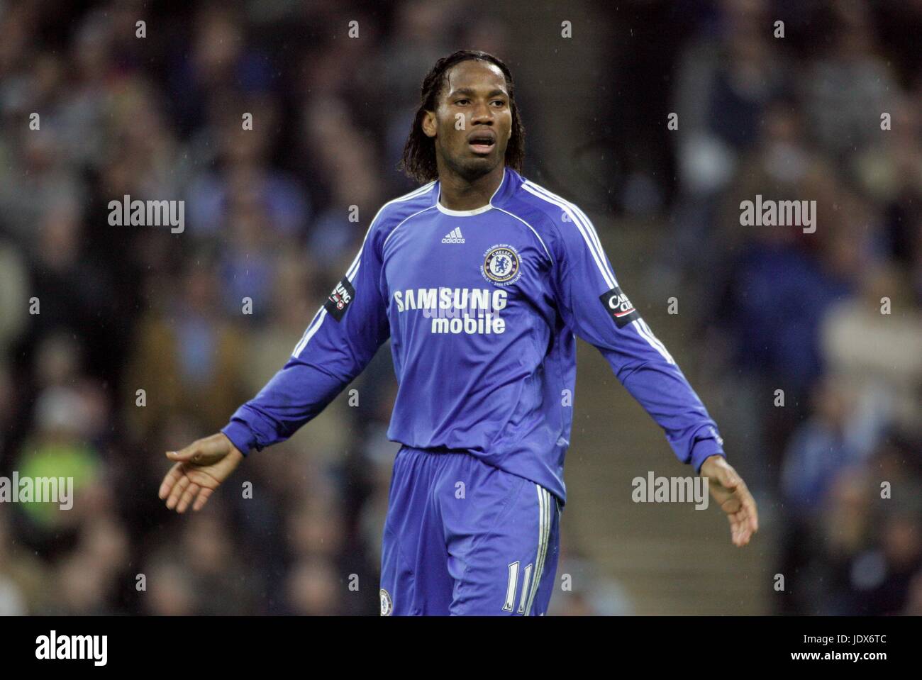 DIDIER DROGBA CHELSEA FC WEMBLEY STADIUM LONDON ENGLAND 24 February ...