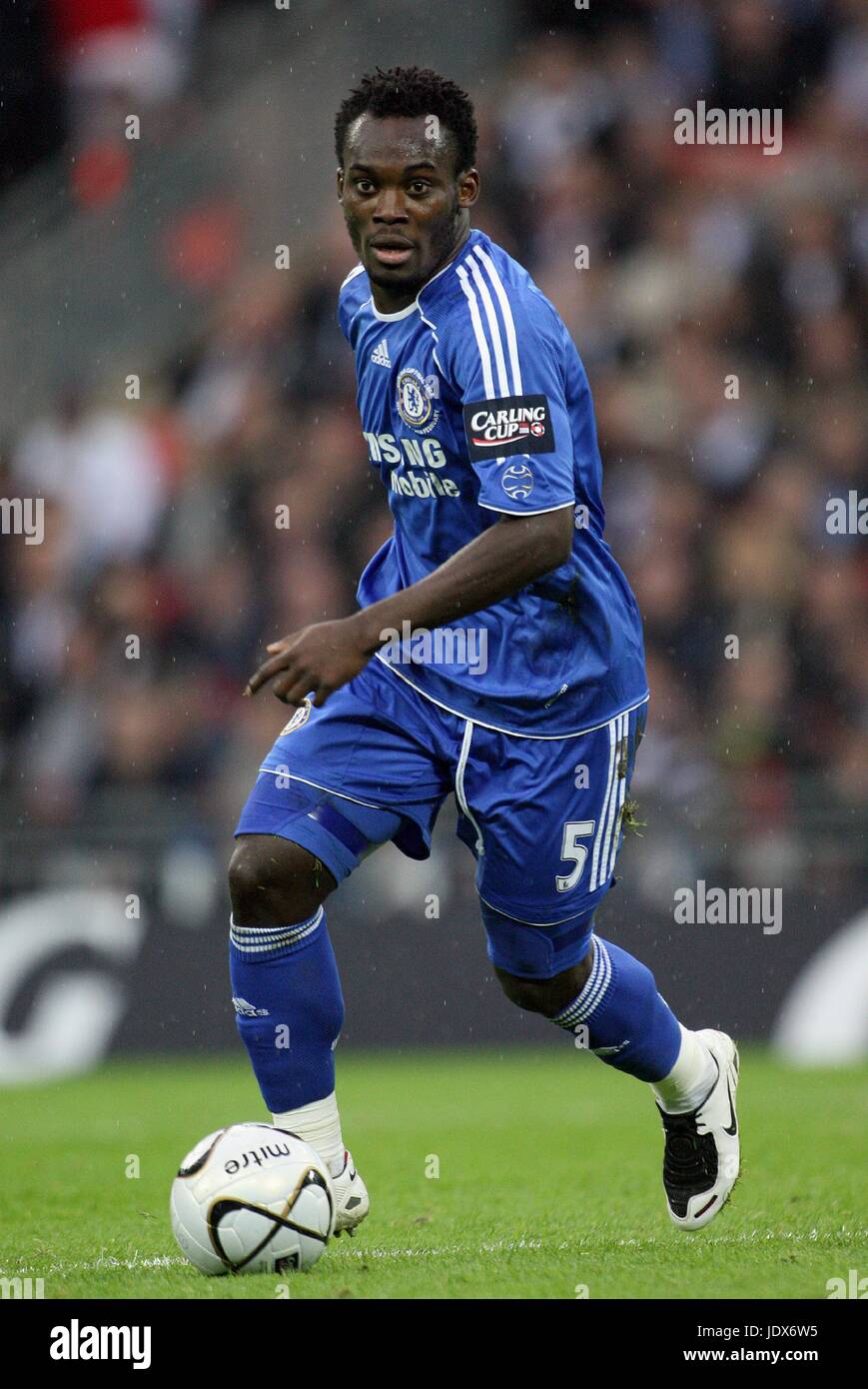 MICHAEL ESSIEN CHELSEA FC WEMBLEY STADIUM LONDON ENGLAND 24 February ...