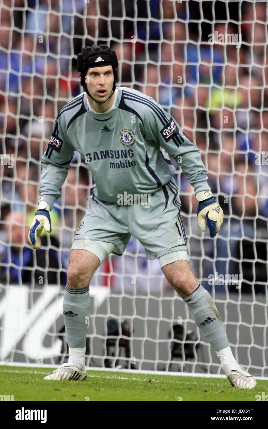 PETR CECH CHELSEA FC WEMBLEY STADIUM LONDON ENGLAND 24 February 2008 ...