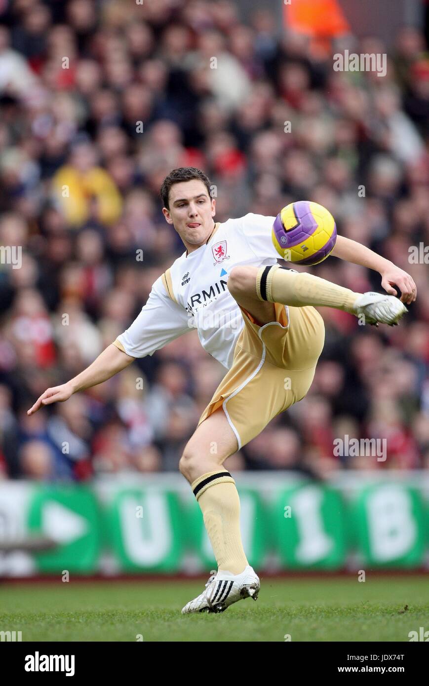 STEWART DOWNING MIDDLESBROUGH FC ANFIELD LIVERPOOL ENGLAND 23 February ...