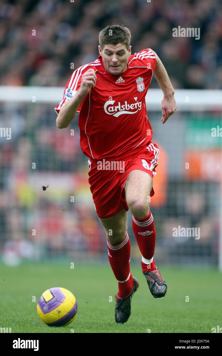 STEVEN GERRARD LIVERPOOL FC ANFIELD LIVERPOOL ENGLAND 23 February 2008 ...
