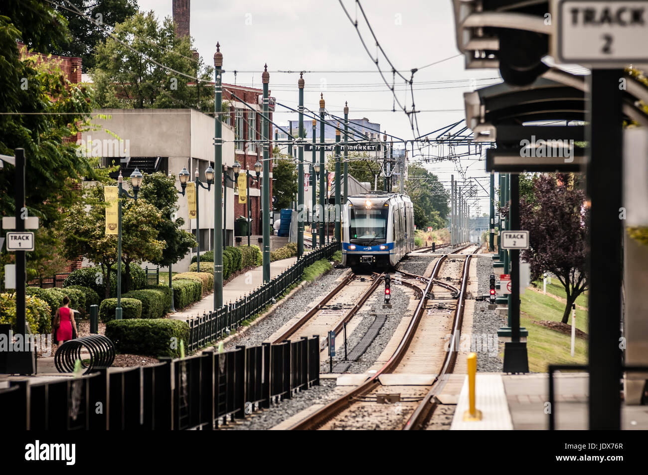 People Standing Charlotte Light Rail Stations What Los Angeles Transit