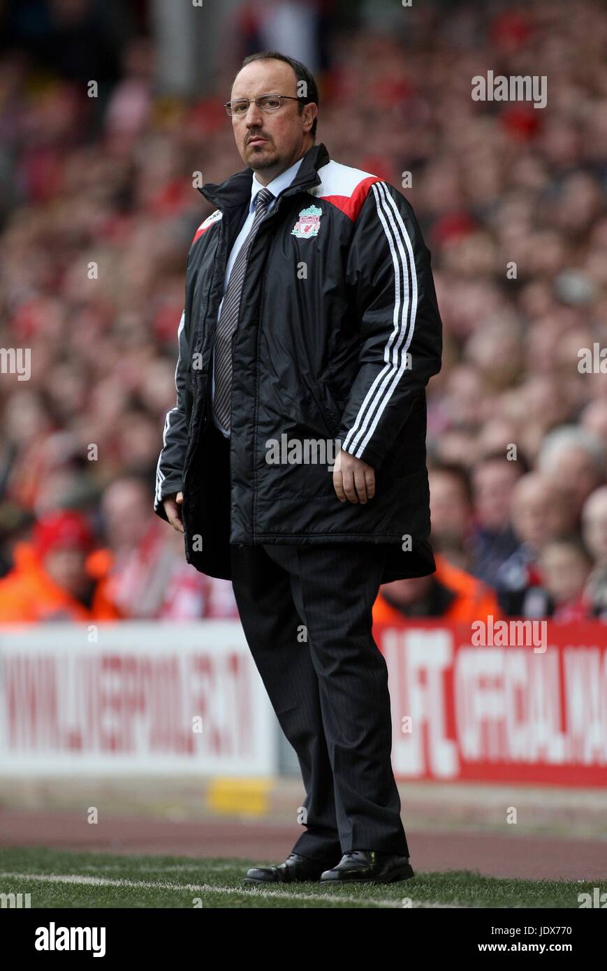 RAFA BENITEZ LIVERPOOL FC MANAGER ANFIELD LIVERPOOL ENGLAND 23 February ...