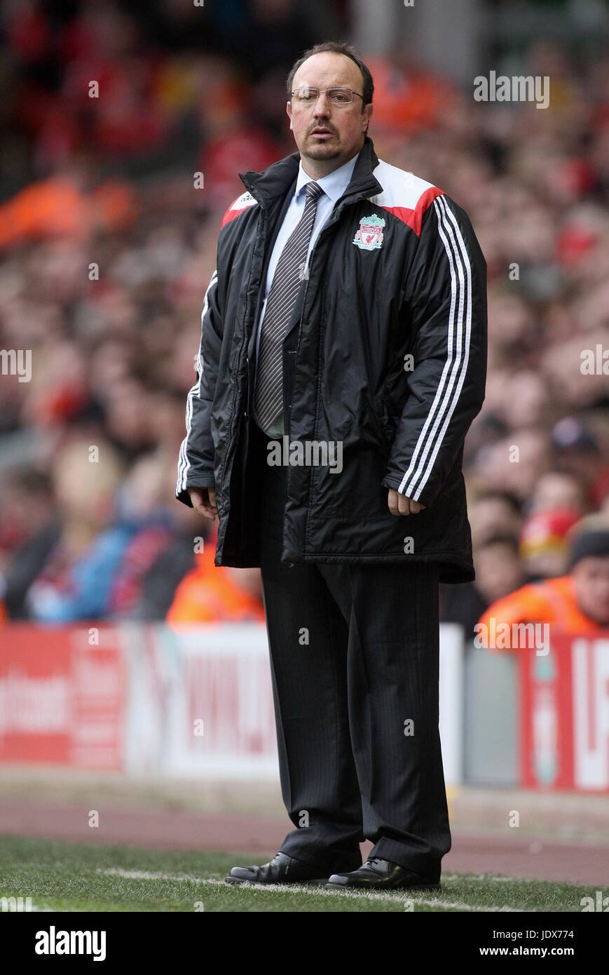 RAFA BENITEZ LIVERPOOL FC MANAGER ANFIELD LIVERPOOL ENGLAND 23 February ...