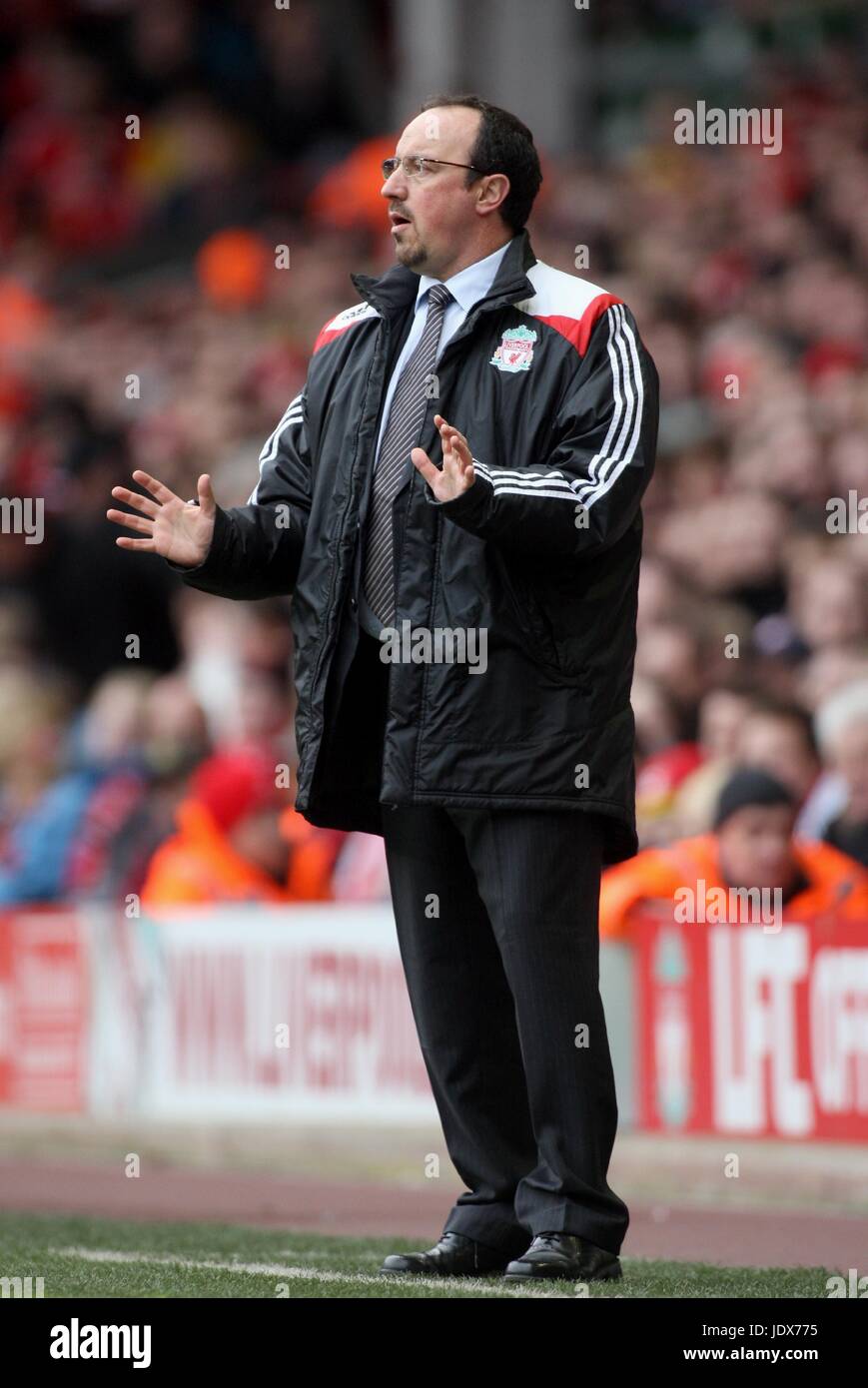 RAFA BENITEZ LIVERPOOL FC MANAGER ANFIELD LIVERPOOL ENGLAND 23 February ...