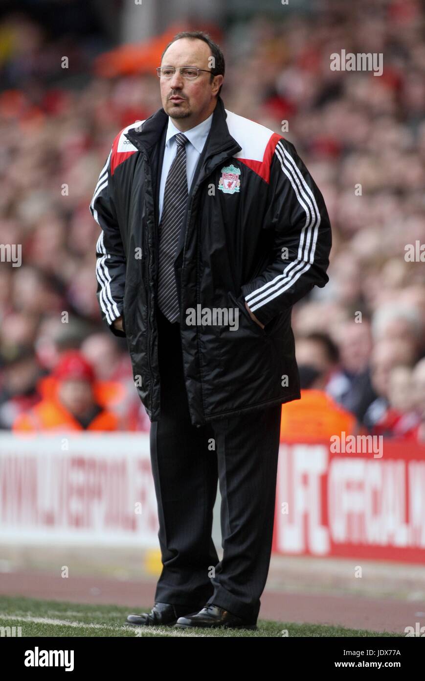 RAFA BENITEZ LIVERPOOL FC MANAGER ANFIELD LIVERPOOL ENGLAND 23 February ...