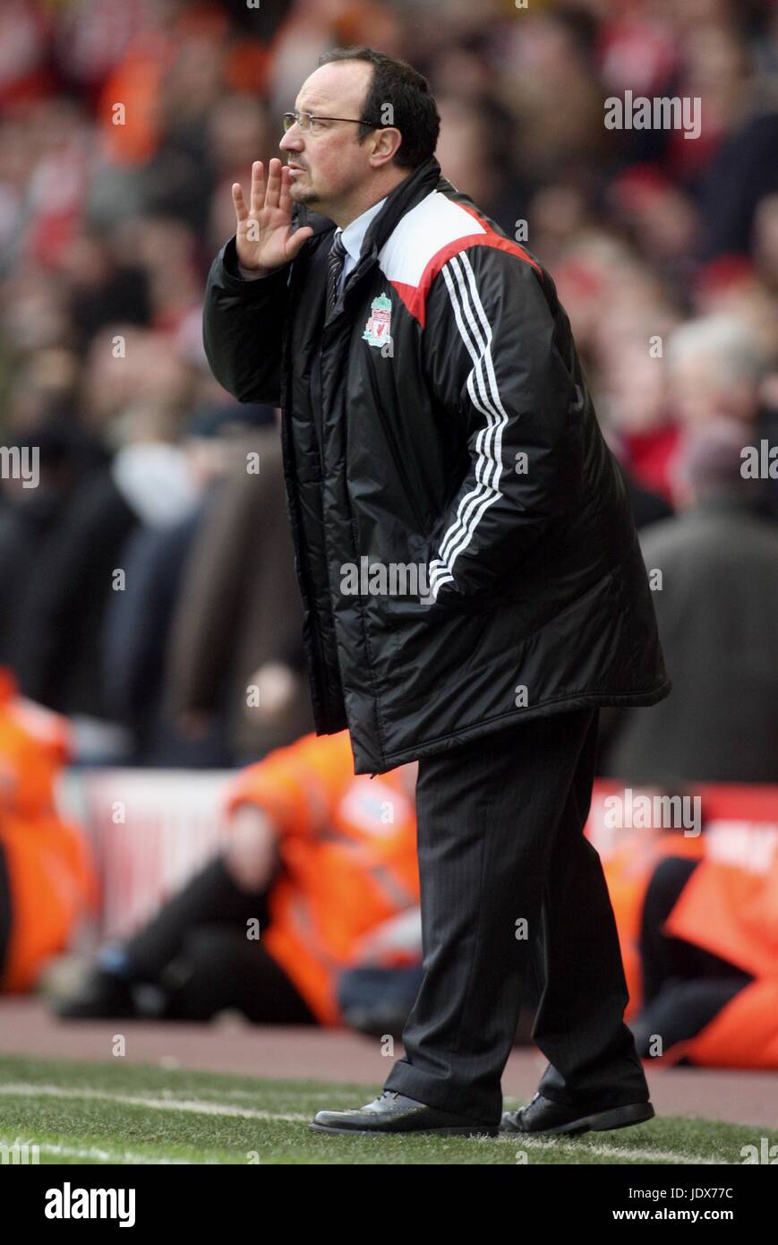 RAFA BENITEZ LIVERPOOL FC MANAGER ANFIELD LIVERPOOL ENGLAND 23 February ...