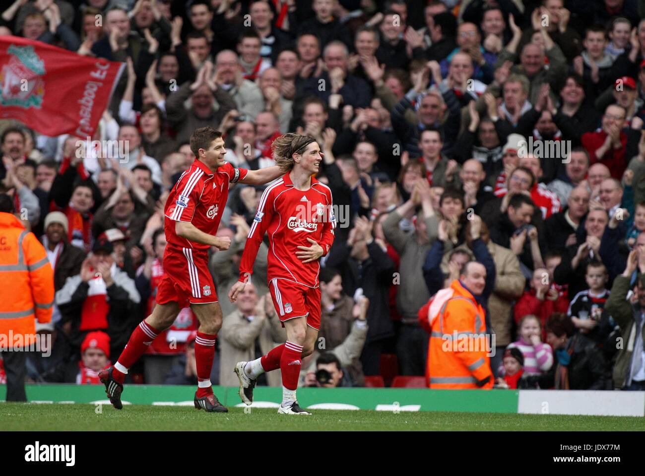 STEVEN GERRARD FERNANDO TORRES LIVERPOOL V MIDDLESBROUGH ANFIELD ...
