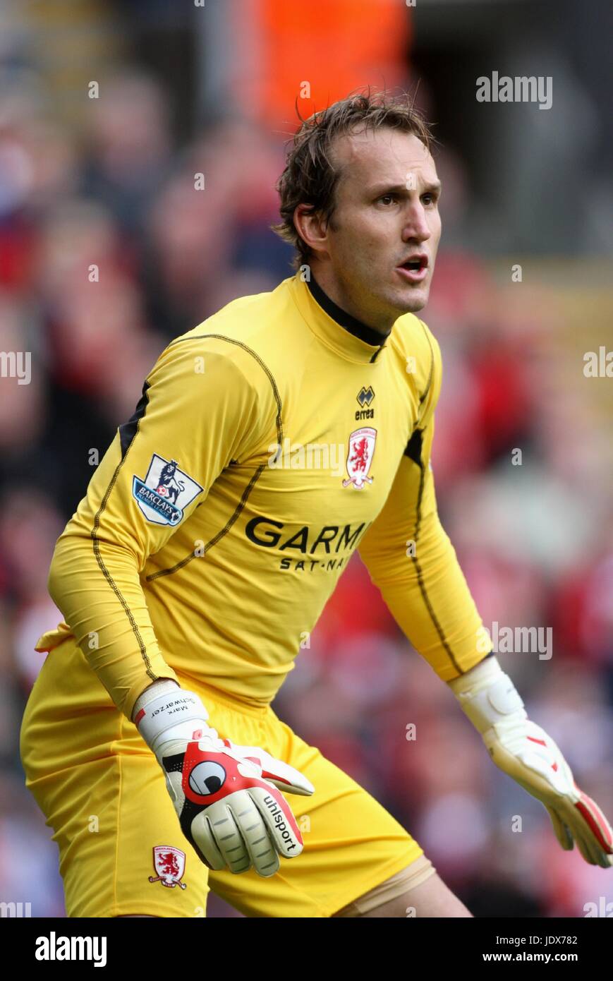 MARK SCHWARZER MIDDLESBROUGH FC ANFIELD LIVERPOOL ENGLAND 23 February ...