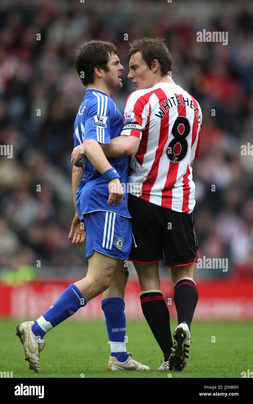 JOE COLE & DEAN WHITEHEAD SUNDERLAND V CHELSEA STADIUM OF LIGHT ...