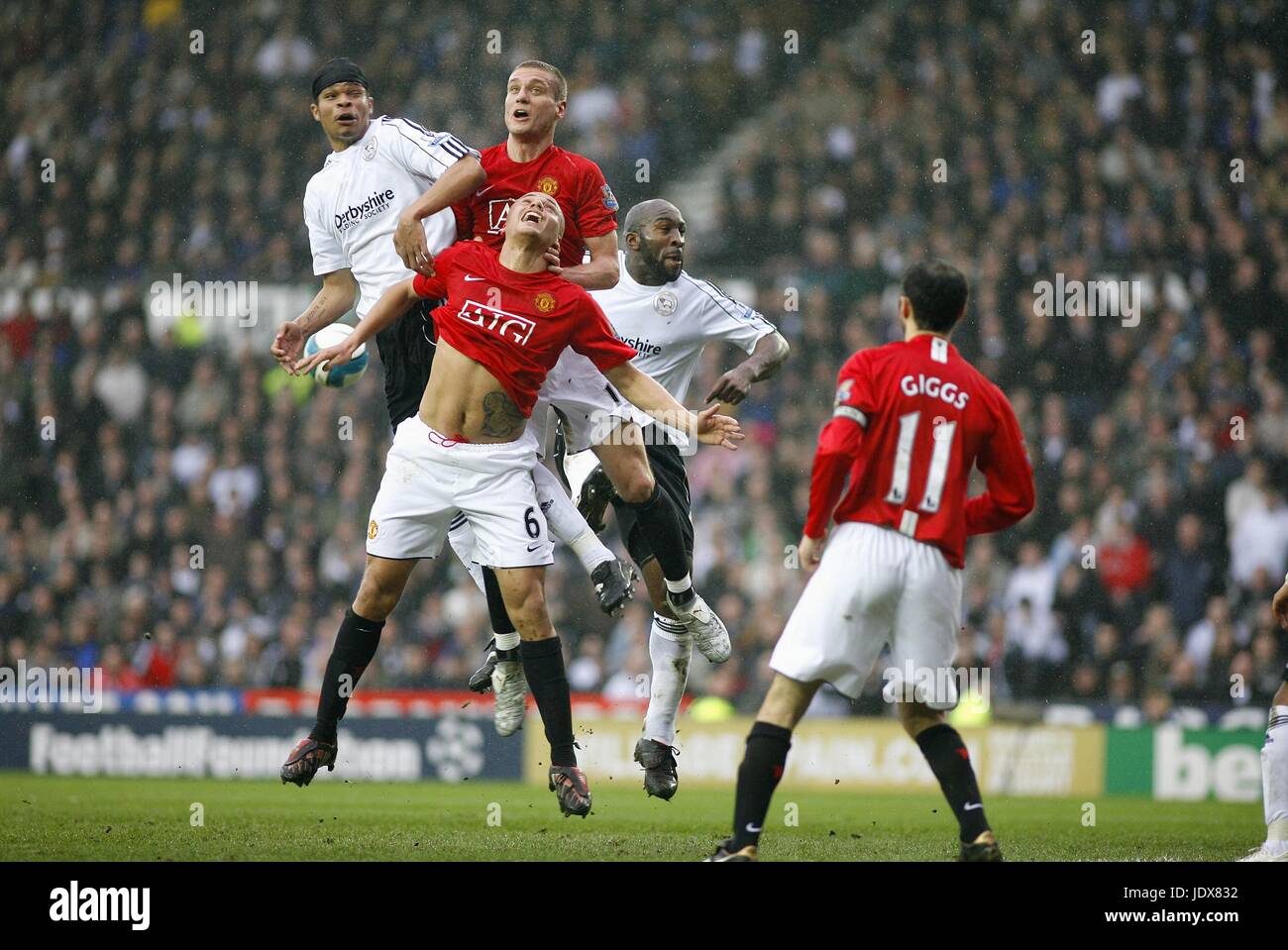 VIDIC LEACOCK & WES BROWN DERBY COUNTY V MANCHESTER UTD PRIDE PARK ...