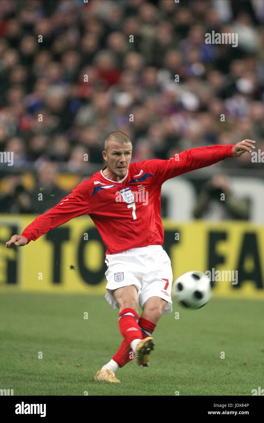 DAVID BECKHAM FRANCE V ENGLAND STADE FRANCE PARIS FRANCE 26 March 2008 ...