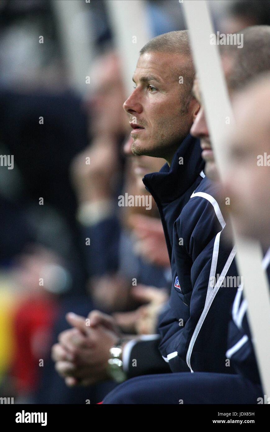 DAVID BECKHAM ON THE BENCH FRANCE V ENGLAND STADE FRANCE PARIS FRANCE ...