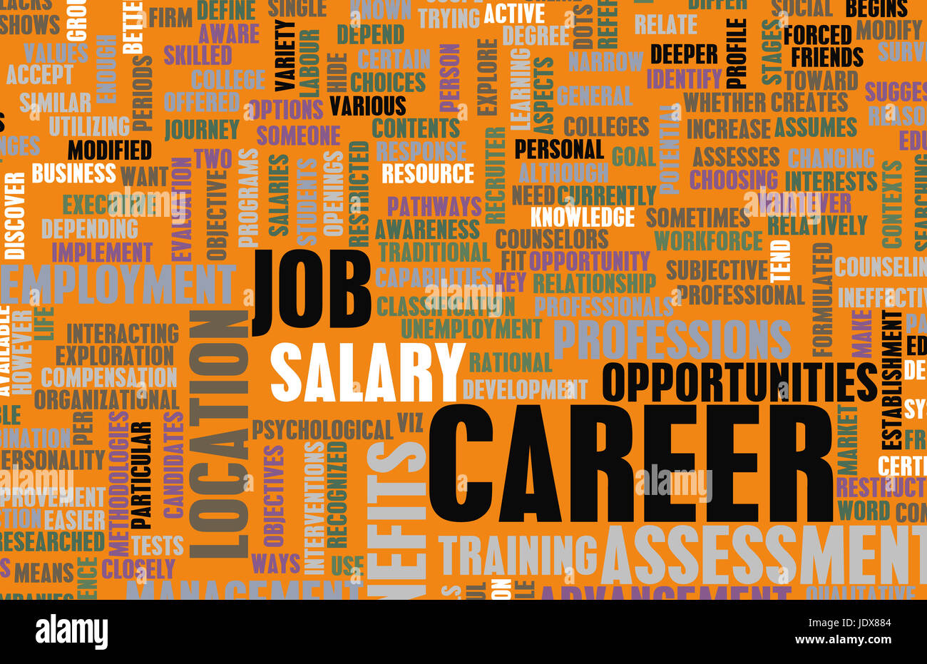 Career Word Cloud with Tags on White as a Concept Stock Photo - Alamy