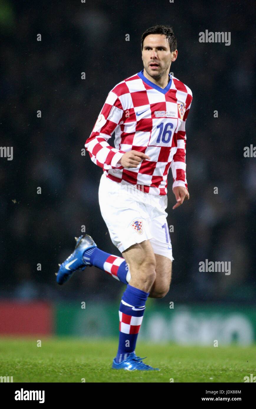 JERKO LEKO CROATIA & AC MONACO HAMPDEN PARK GLASGOW SCOTLAND 26 March 2008 Stock Photo - Alamy