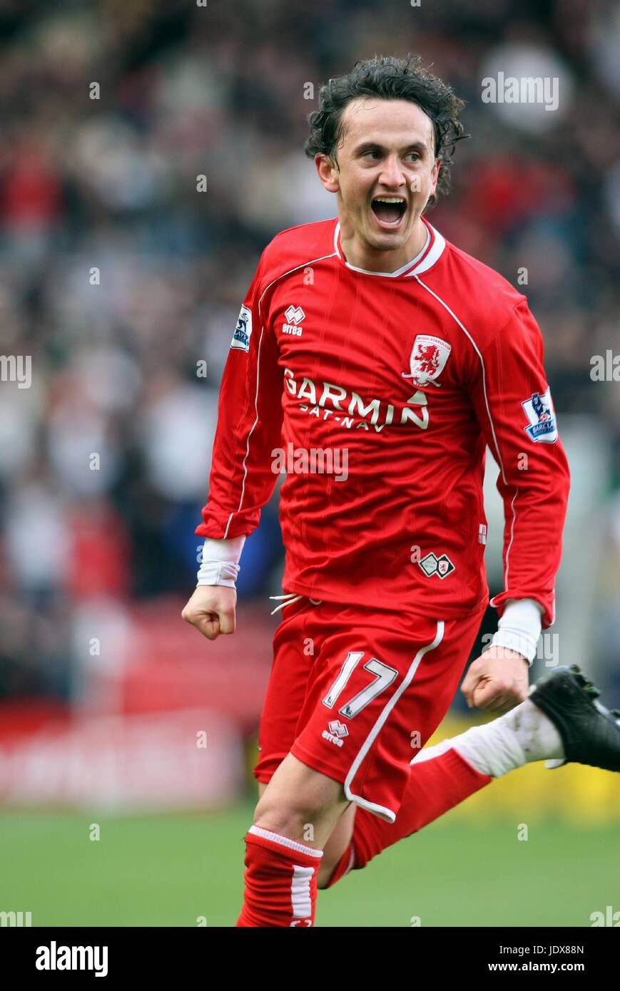 TUNCAY SANLI MIDDLESBROUGH FC RIVERSIDE STADIUM MIDDLESBROUGH ENGLAND ...