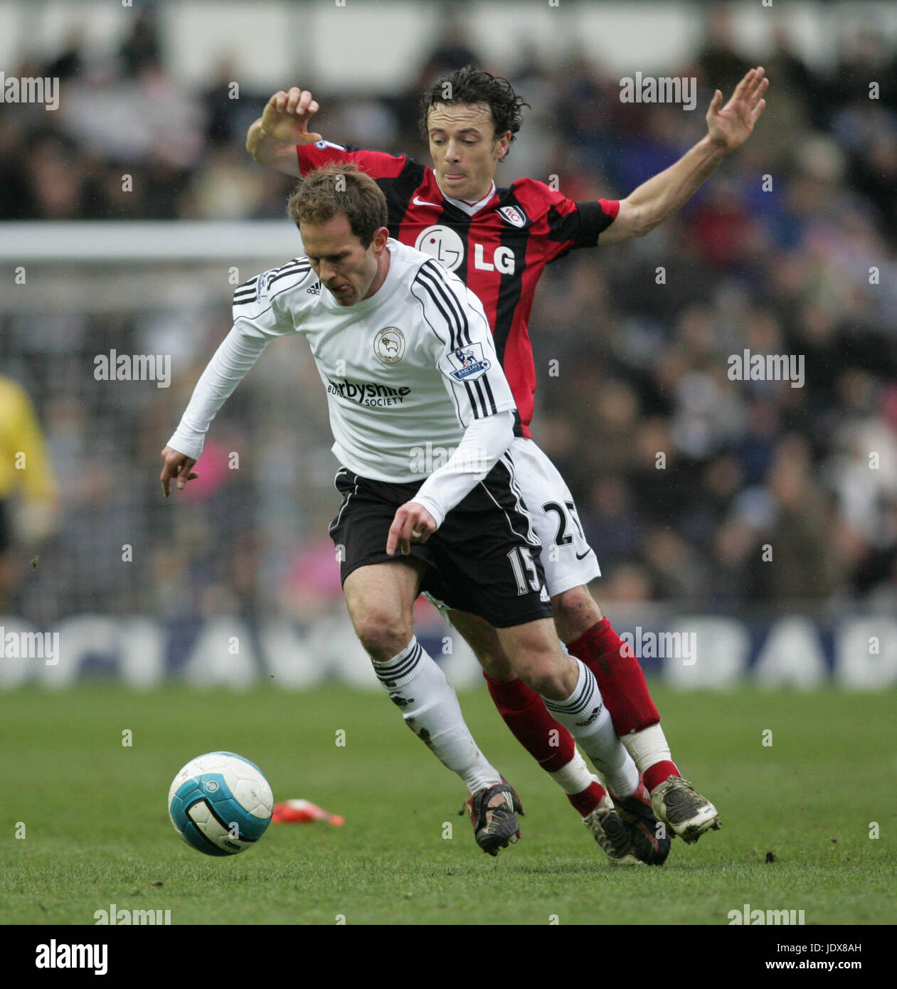 EDDIE LEWIS AND SIMON DAVIES DERBY COUNTY V FULHAM PRIDE PARK DERBY ...