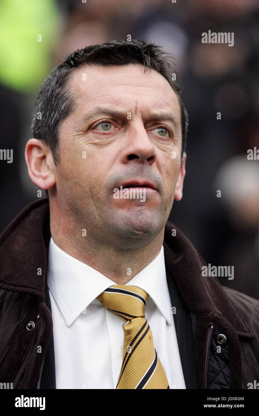 PHIL BROWN HULL CITY FC MANAGER KC STADIUM HULL ENGLAND 29 March 2008 ...