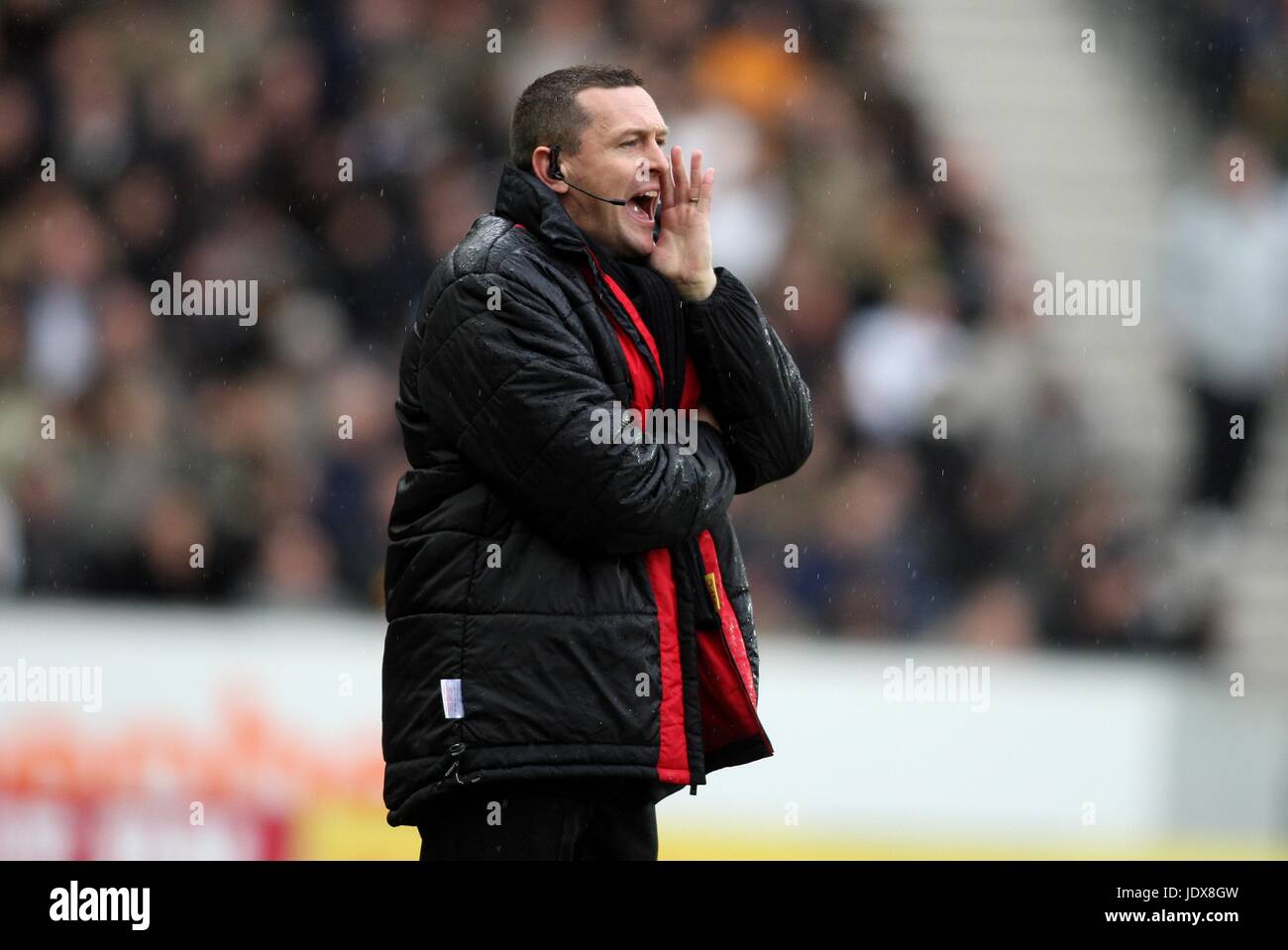 ADRIAN BOOTHROYD WATFORD FC MANAGER KC STADIUM HULL ENGLAND 29 March ...