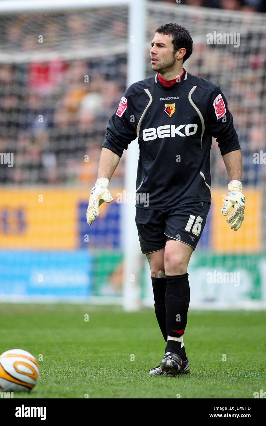 RICHARD LEE WATFORD FC KC STADIUM HULL ENGLAND 29 March 2008 Stock ...