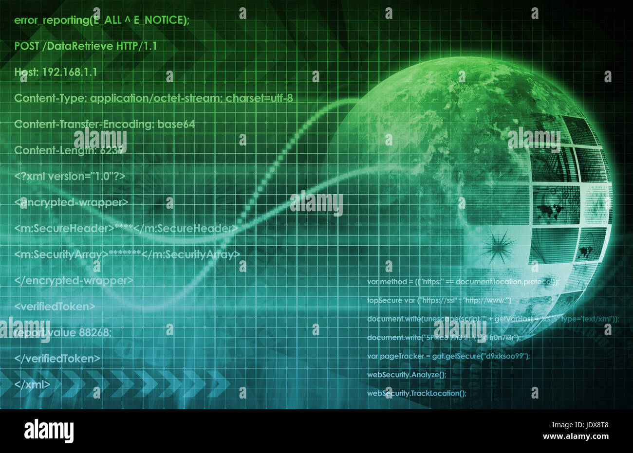 Internet Background with Code and Technology World Stock Photo - Alamy