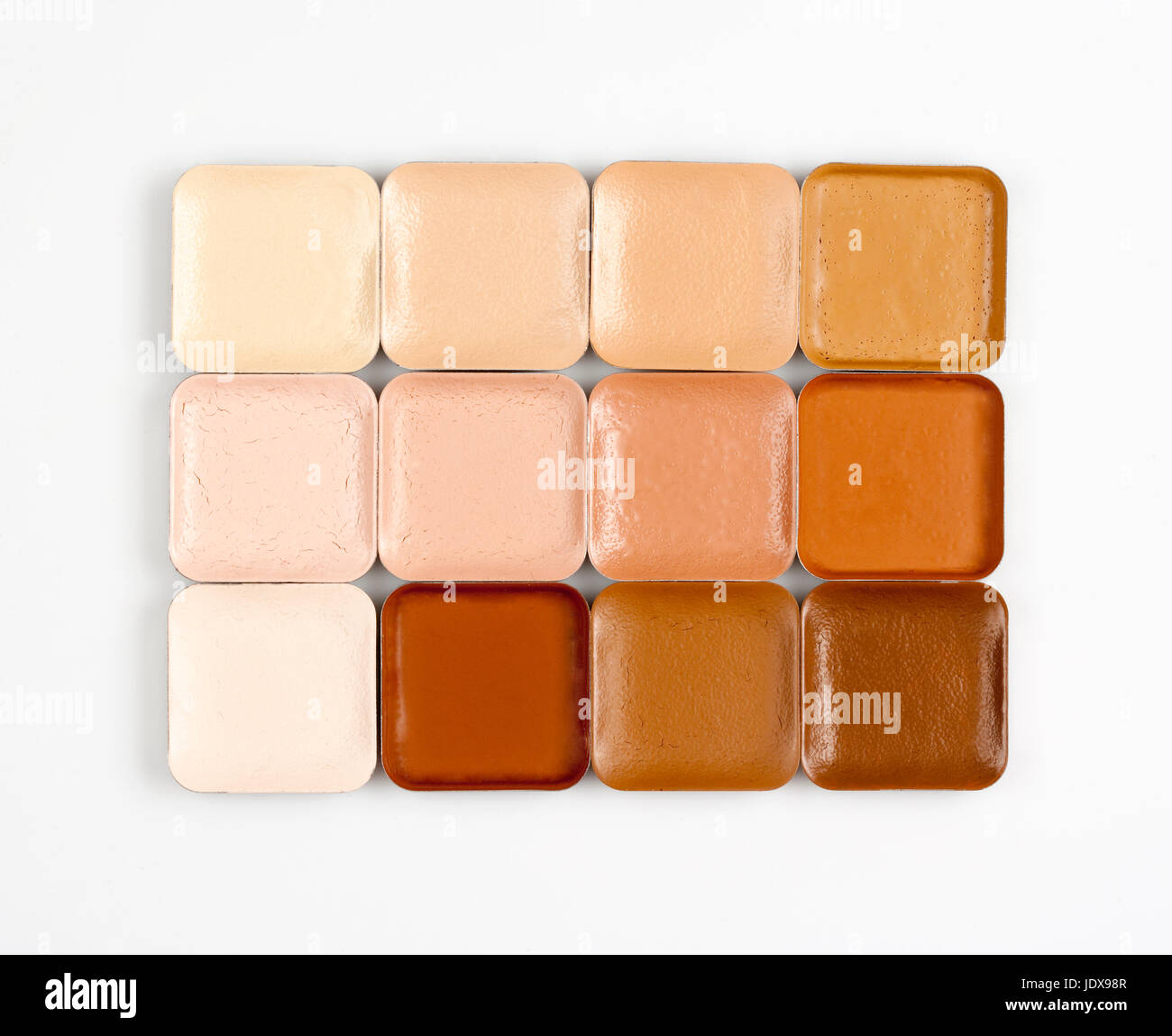 Palette of Water Resistant Alcohol Based Makeup Colors Stock Photo - Alamy