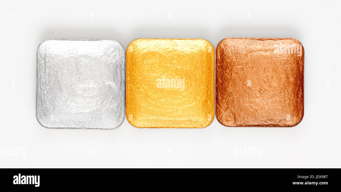 Palette of Water Resistant Alcohol Based Makeup Colors Stock Photo - Alamy