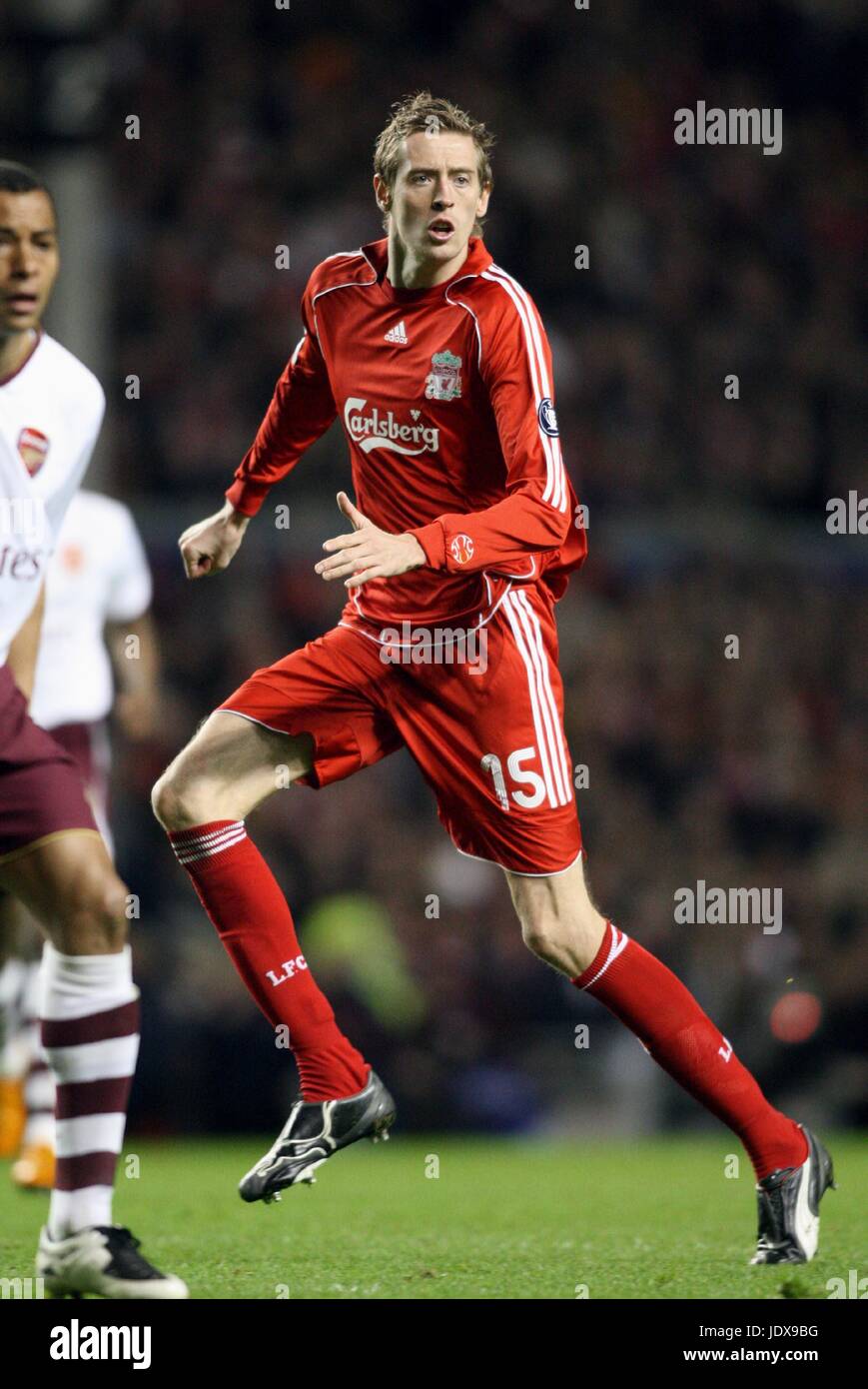PETER CROUCH LIVERPOOL FC ANFIELD LIVERPOOL ENGLAND 08 April 2008 Stock ...