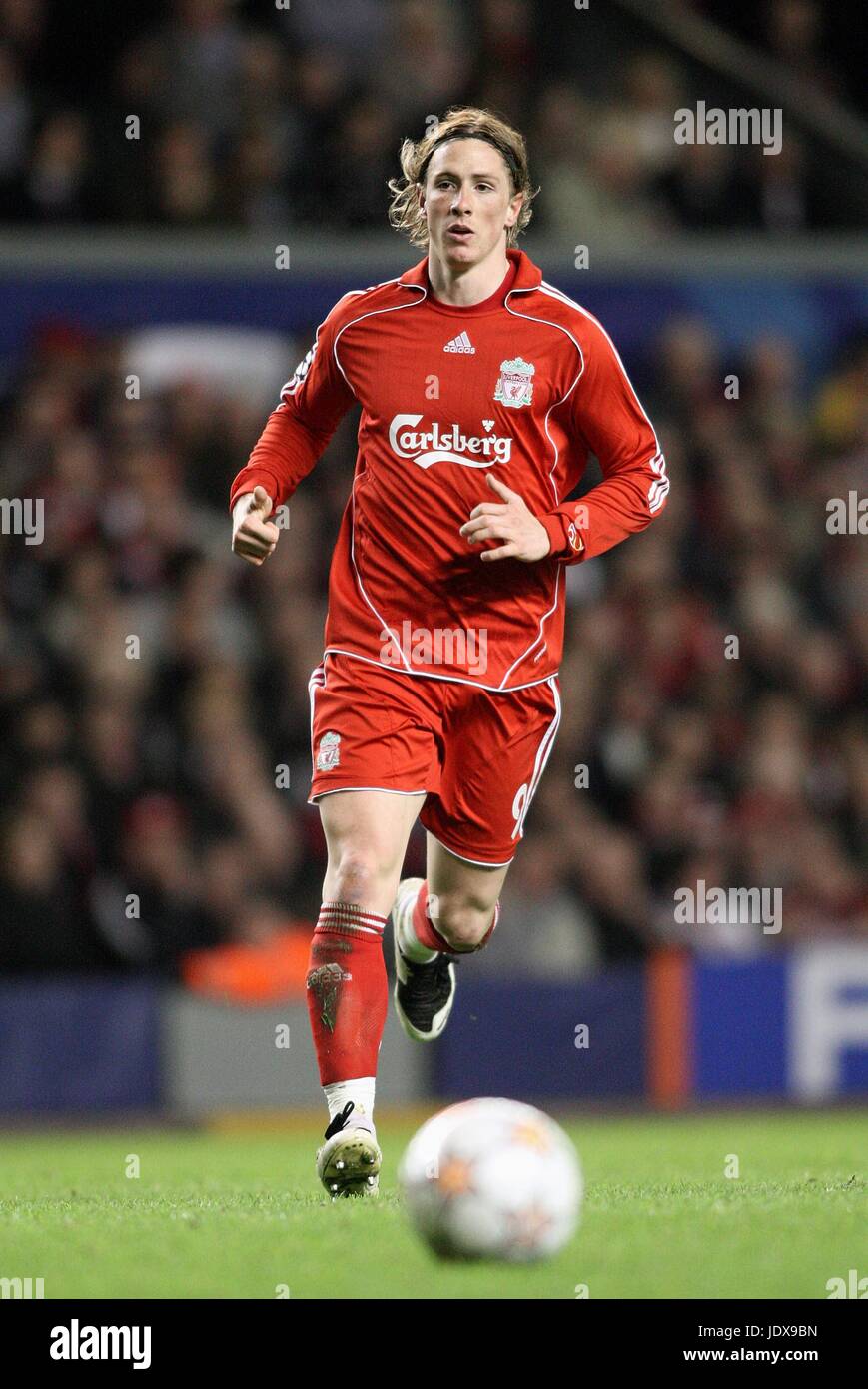 FERNANDO TORRES LIVERPOOL FC ANFIELD LIVERPOOL ENGLAND 08 April 2008 ...
