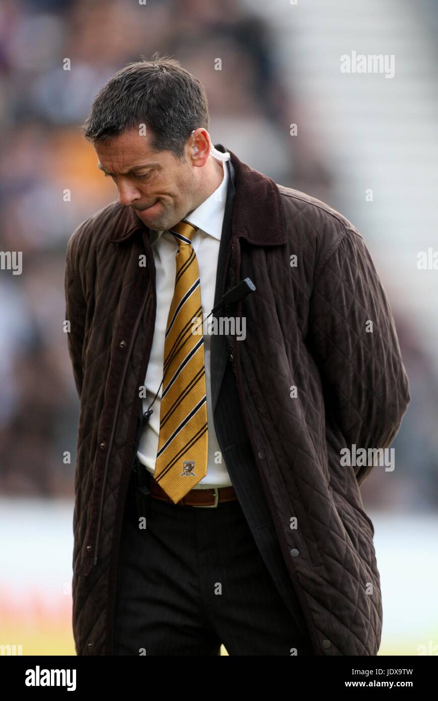 PHIL BROWN HULL CITY FC MANAGER K.C.STADIUM HULL ENGLAND 12 April 2008 ...
