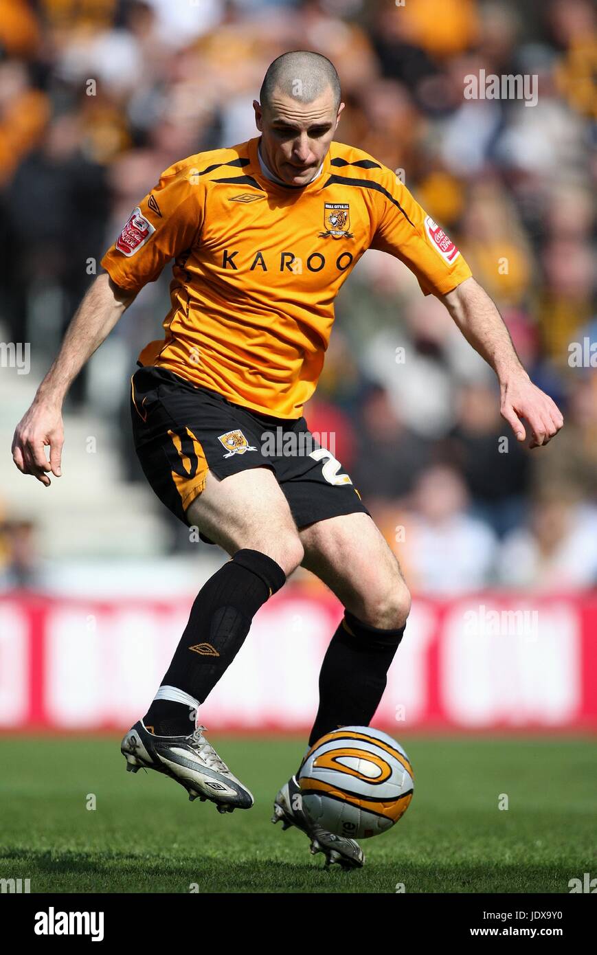 DEAN MARNEY HULL CITY FC K.C.STADIUM HULL ENGLAND 12 April 2008 Stock ...