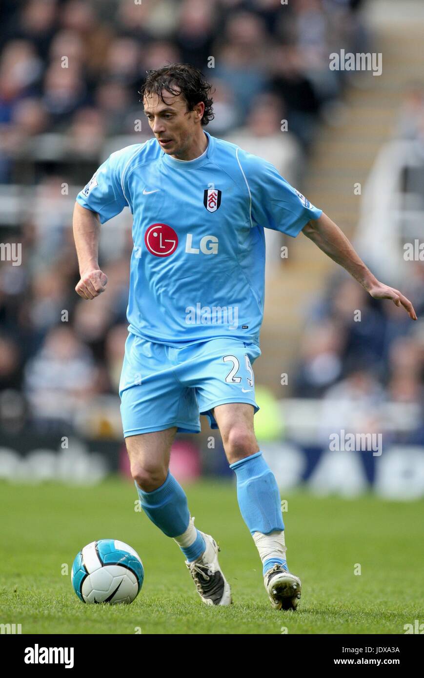 SIMON DAVIES FULHAM FC ST.JAMES PARK NEWCASTLE ENGLAND 22 March 2008 ...